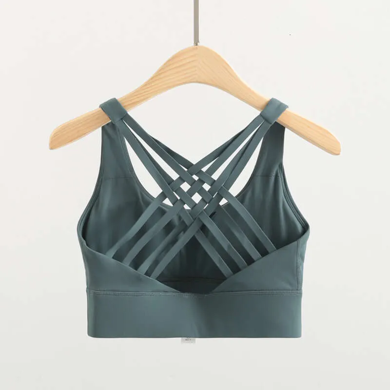 Printed Strappy Sports Bra - Women's Padded Yoga Crop Top, Breathable ...