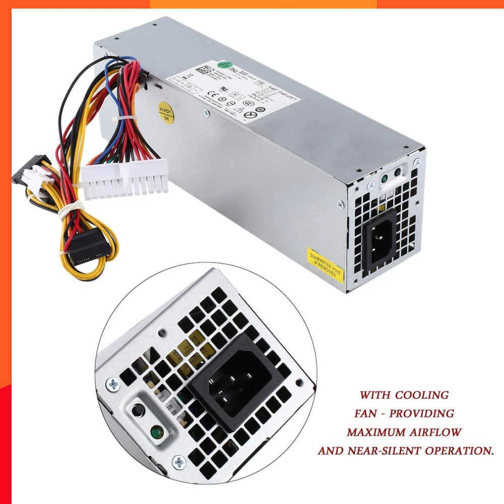 24 Pin Power Supply, 240W Desktop Unit With Cooling Fan Replacement ...