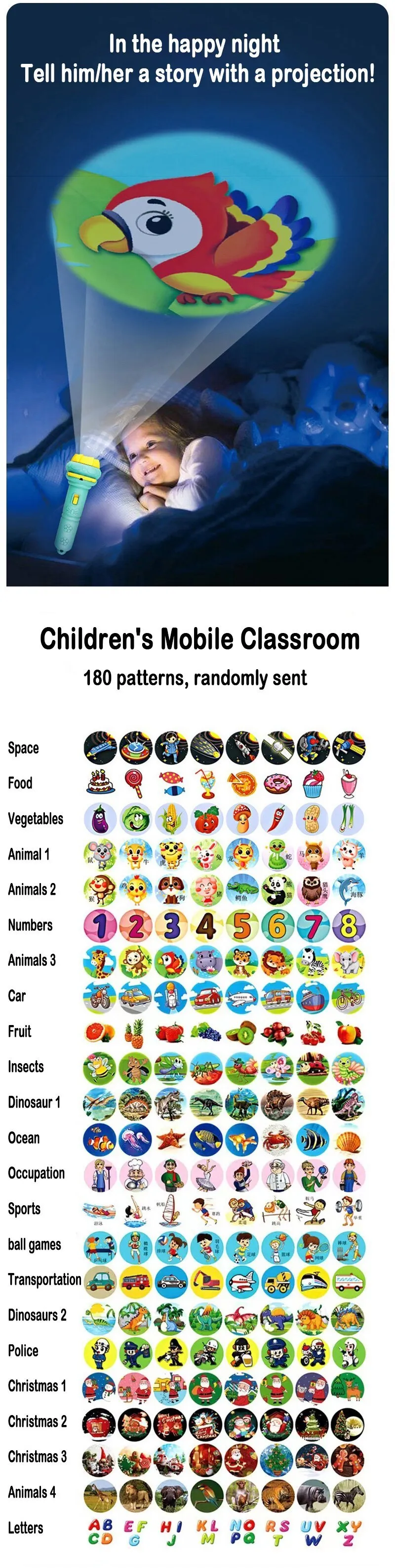 Creative Sticks That Light Up With 10 Cards, 80 Patterns, Cartoon ...