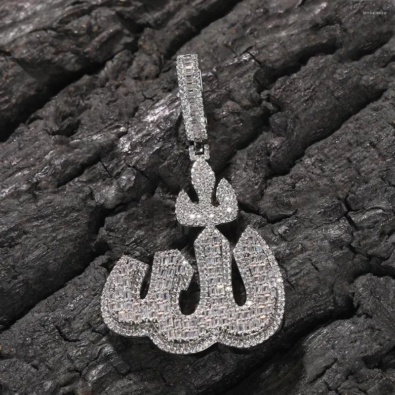 Arabic Script Iced Out Arabic Name Pendant With Mirco Pave Prong ...
