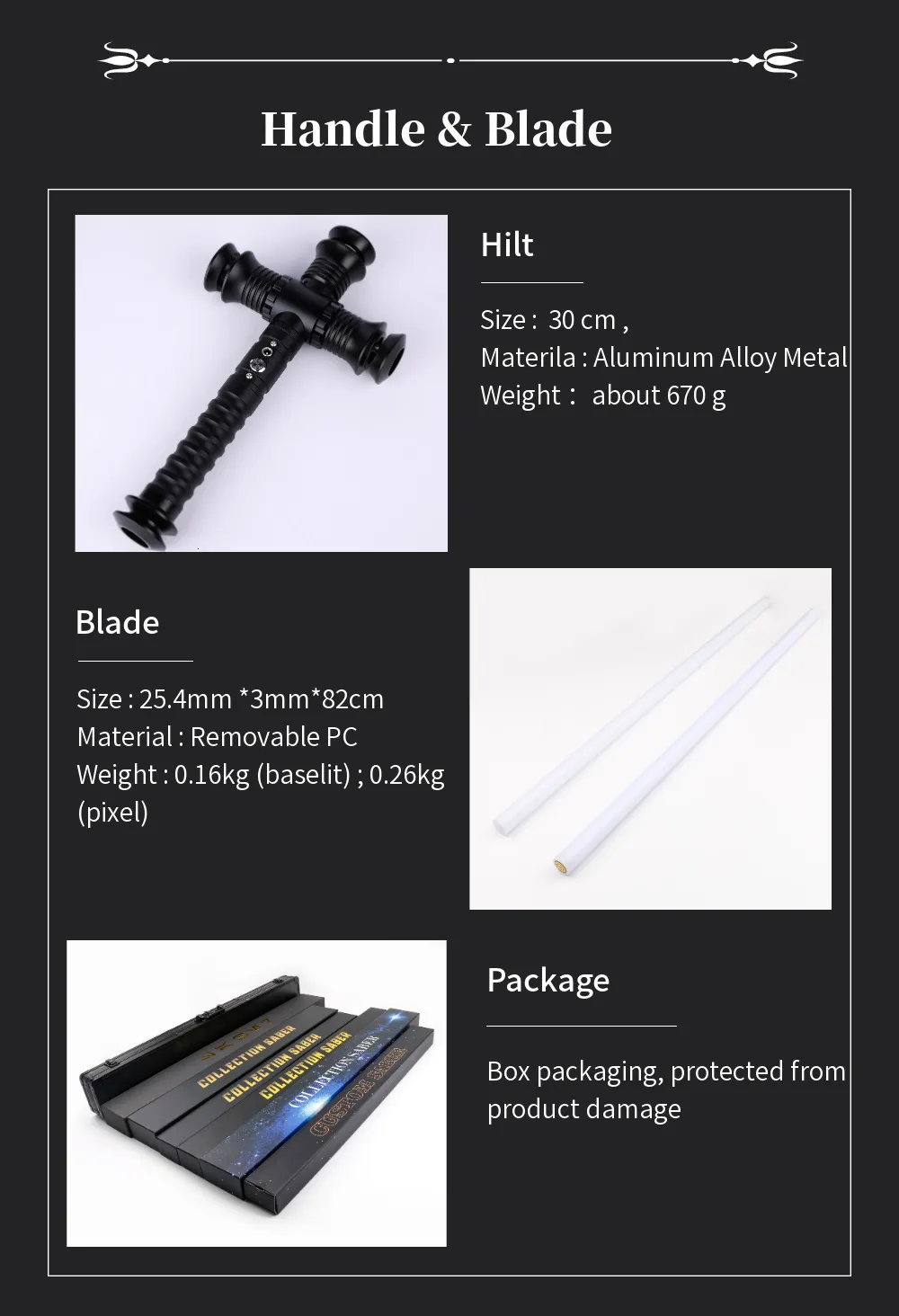 Palos De Luz LED TXQSABER Columpio Suave Pesado Duelo Sable De Luz 12 ...