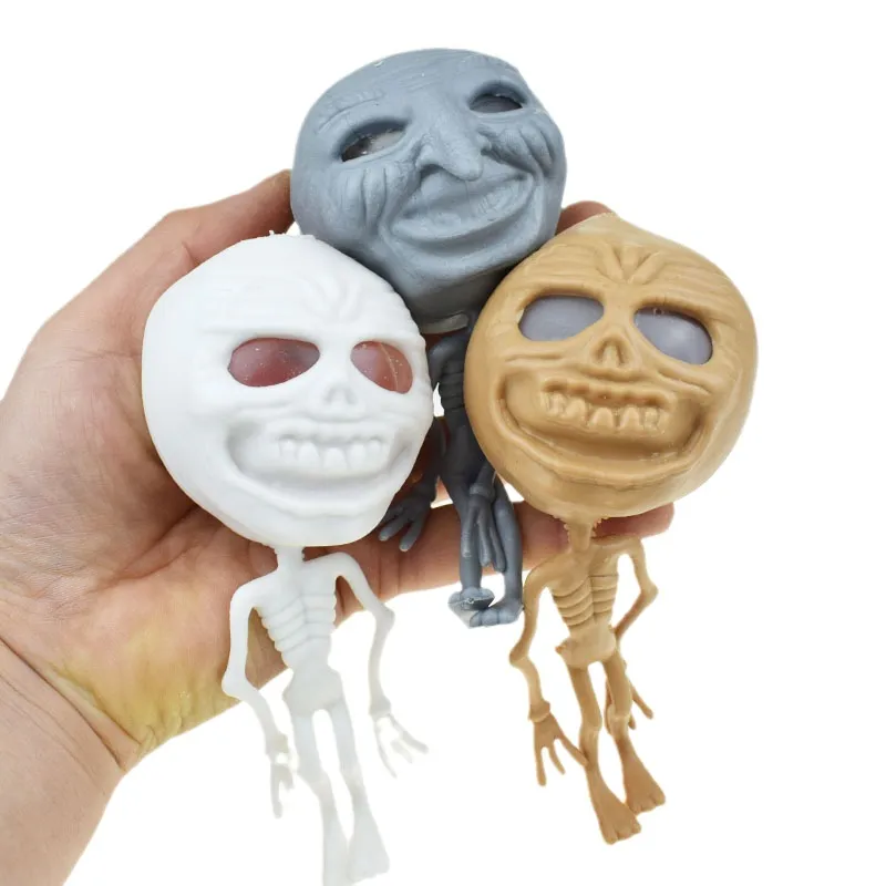 Gothic Skull Head Fidget Nightmare Toys Sensory Pinch For Stress Relief ...