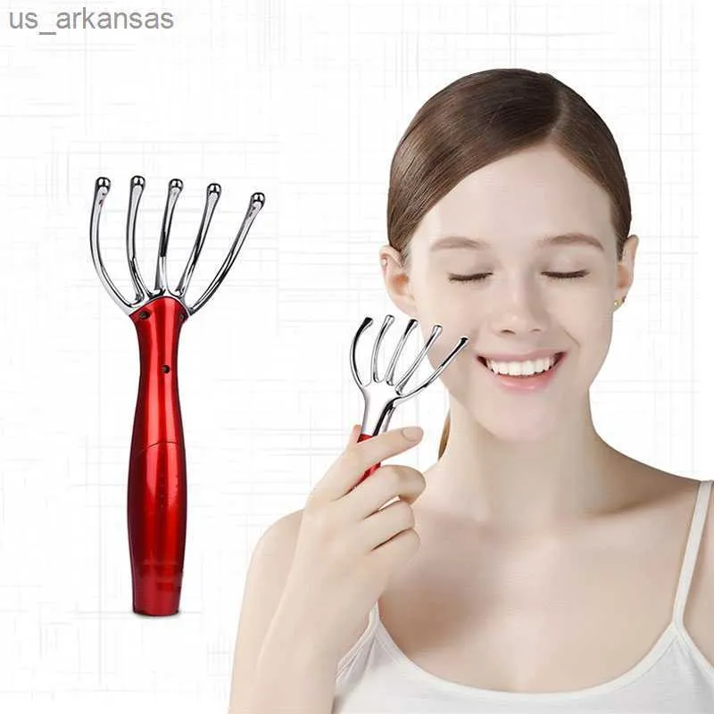 Portable Electric Head Scratch Massage With Micro Vibration 5 Claw Simulation Fingers For Whole