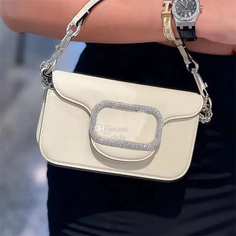 Luxury Envelope Stud White Designer Bag For Women Small Real Leather ...