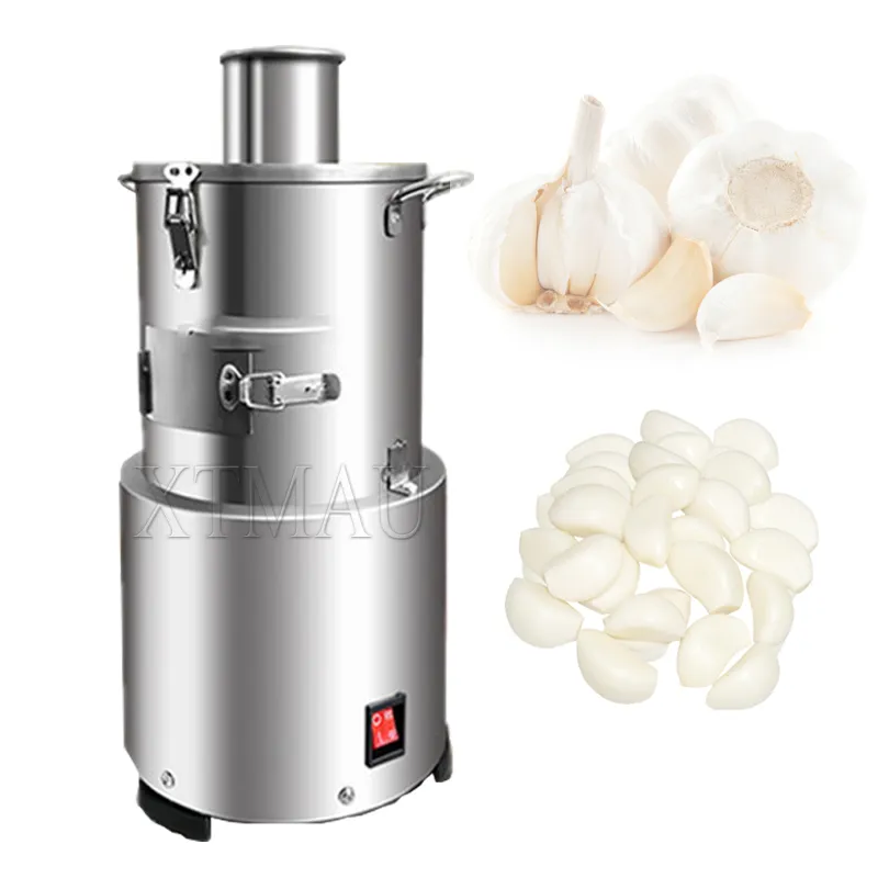 Commercial Electric Garlic Peeler - 200W Stainless Steel Garlic Peeling Machine for Restaurants ...