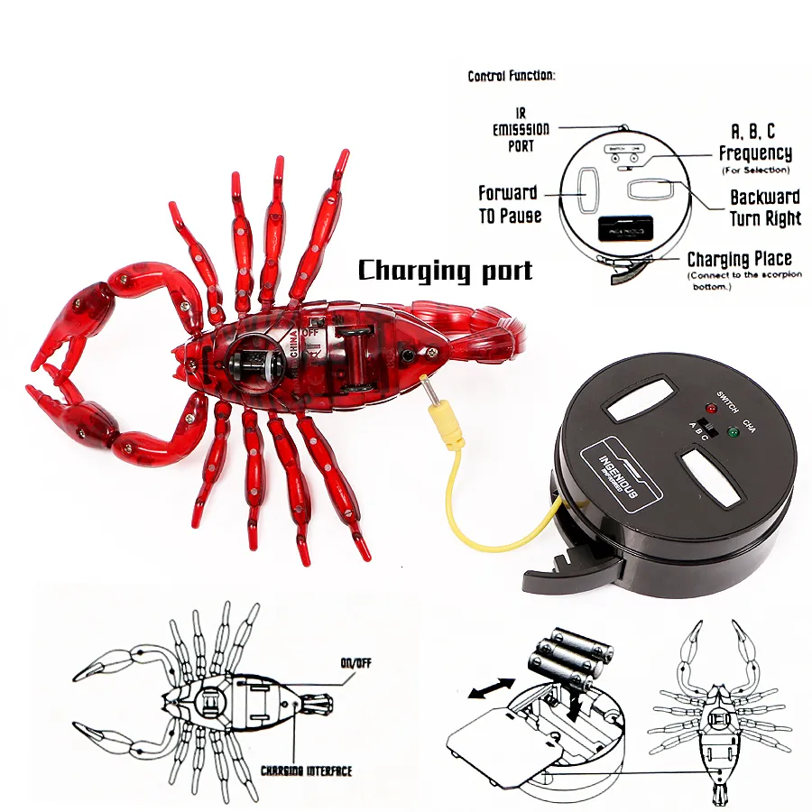 ElectricRC Infrared Scorpion Toy: Realistic Remote Control Animal Gift ...