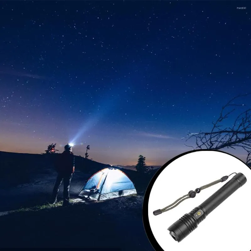 DHgate.com:Powerful XHP90 LED Flashlight, 3 Modes Waterproof Torch with ...