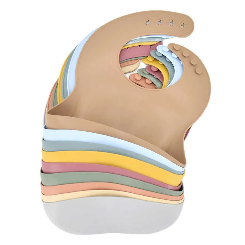 DHgate.com:Waterproof Baby Bibs and Burp Cloths, Solid Color Silicone ...