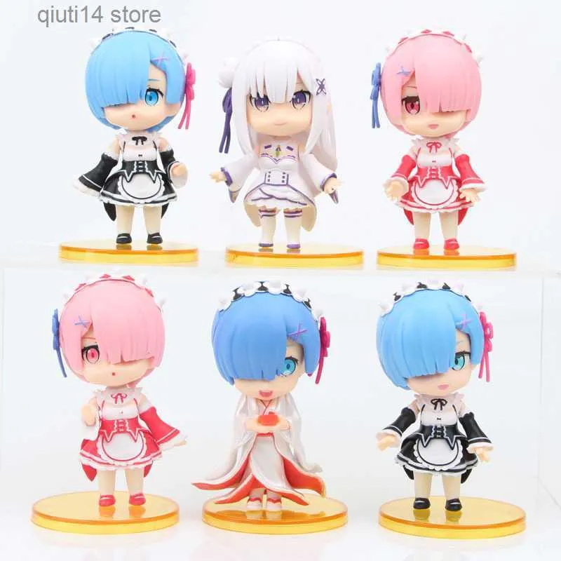 Re:Zero Action Figure Set - Anime Collection, Rem & Emilia Figures ...