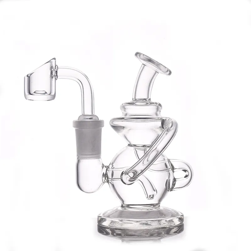 DHgate.com:Glass Bong Recycler Dab Rig with Tornado Cyclone Perc, 14mm ...