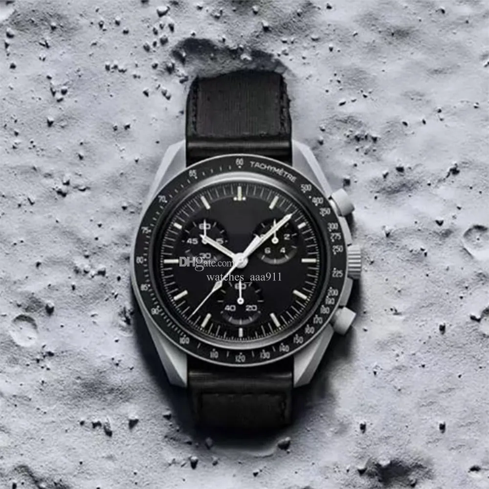 Bioceramic Planetary Moon Solar Chronograph Watch Full Function, High ...