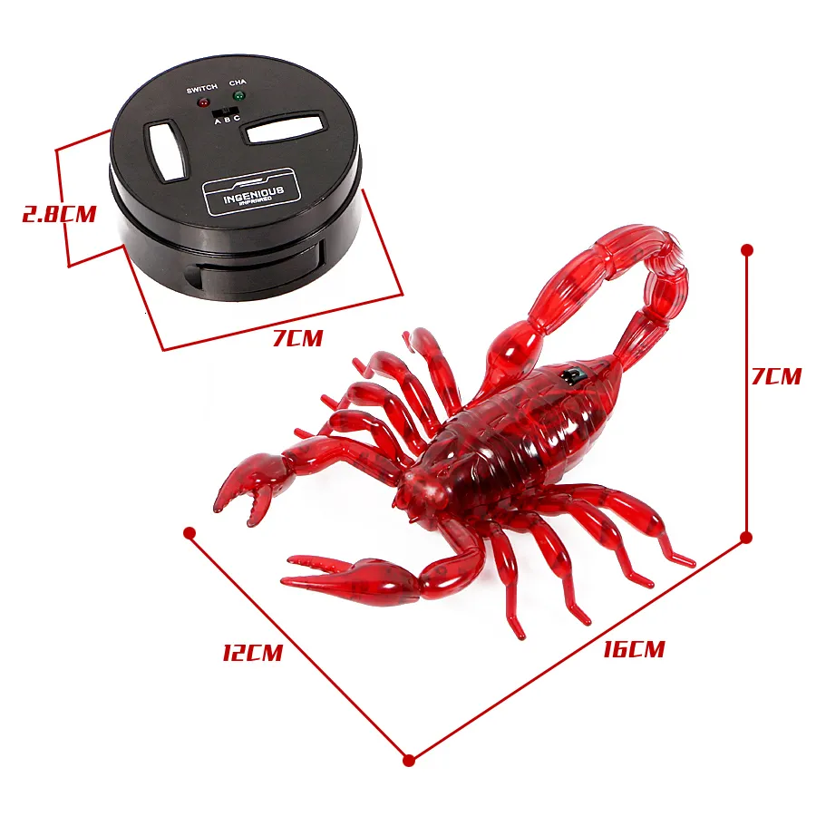ElectricRC Infrared Scorpion Toy: Realistic Remote Control Animal Gift ...