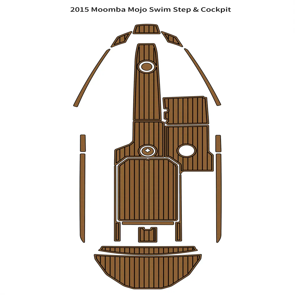 DHgate.com:2024 Moomba Mojo Swim Step Faux Teak EVA Foam Cockpit Mat ...