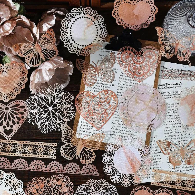 DHgate.com:Vintage Lace Paper Collage Pads for Journal Decoration, DIY ...