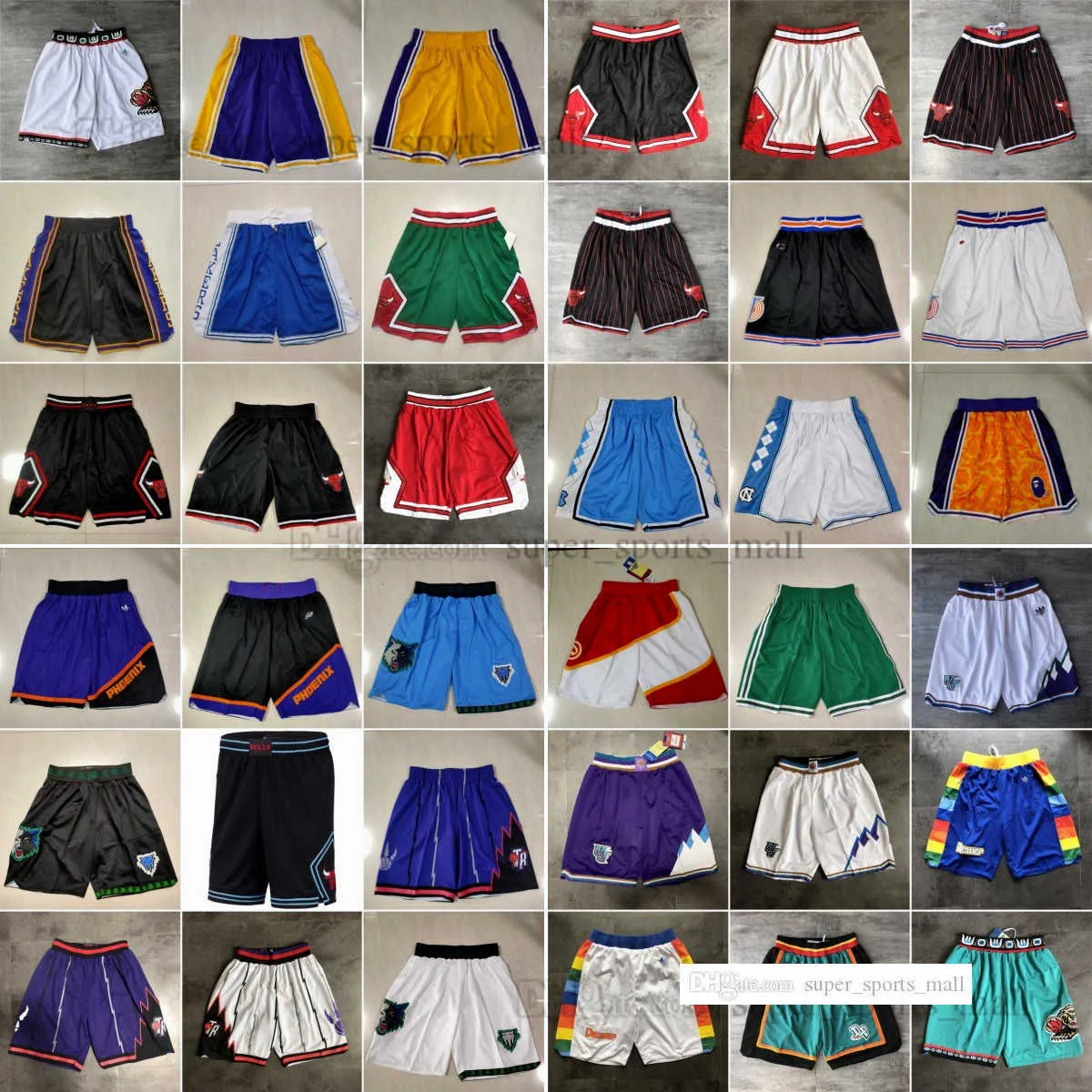 Men's Basketball Shorts with Zipper Pockets Drawstring Closure ...