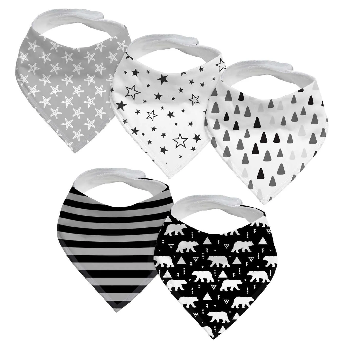 DHgate.com:Organic Cotton Baby Bibs and Burp Cloths Set, 100% Cotton ...