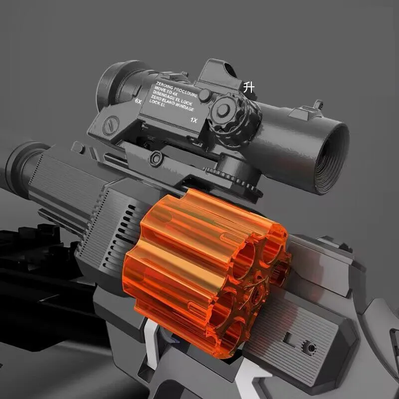 Electric Foam Dart Revolver Toy Soldier Gun Perfect For Outdoor Games ...