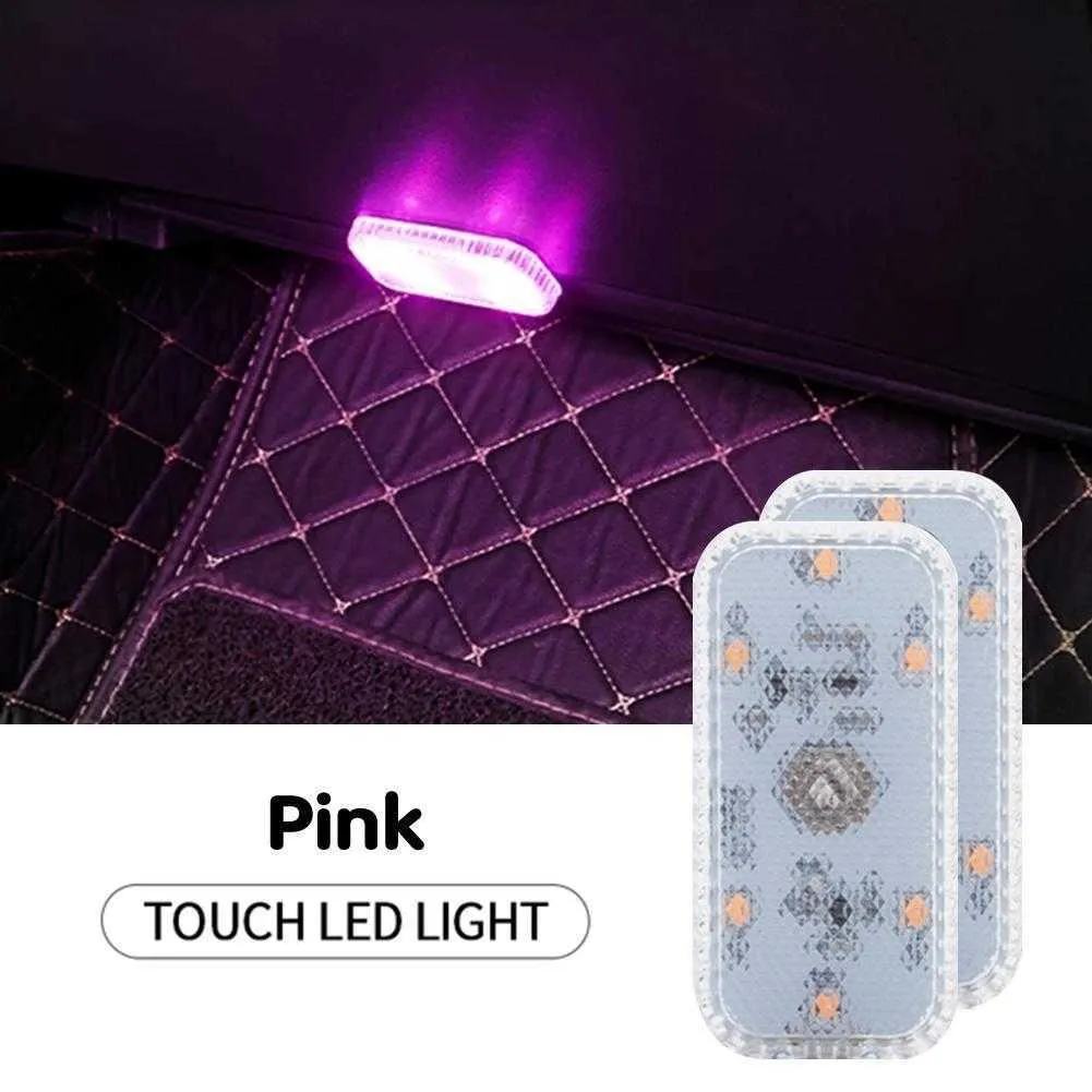 Wireless Car Interior LED Light - Magnetic Roof Light, USB Rechargeable ...
