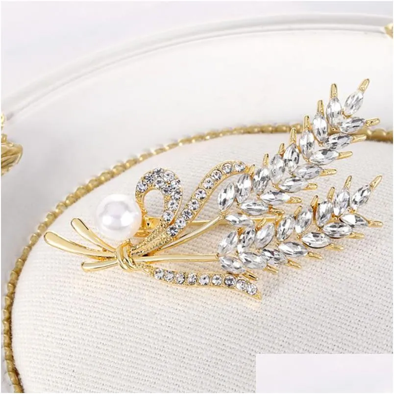 DHgate.com:Exquisite Gold Wheat Sheaf Brooch Pin: A Touch of Nature ...