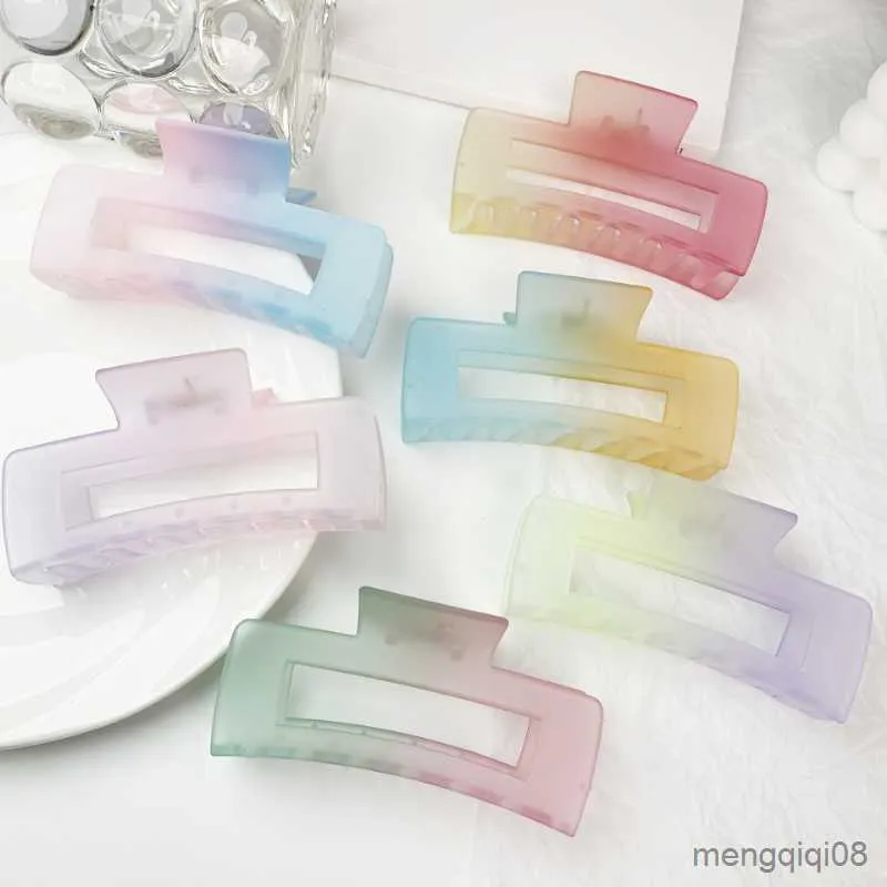 DHgate.com:Frosted Hair Clamps for Women - Gradient Large Hair Clips ...