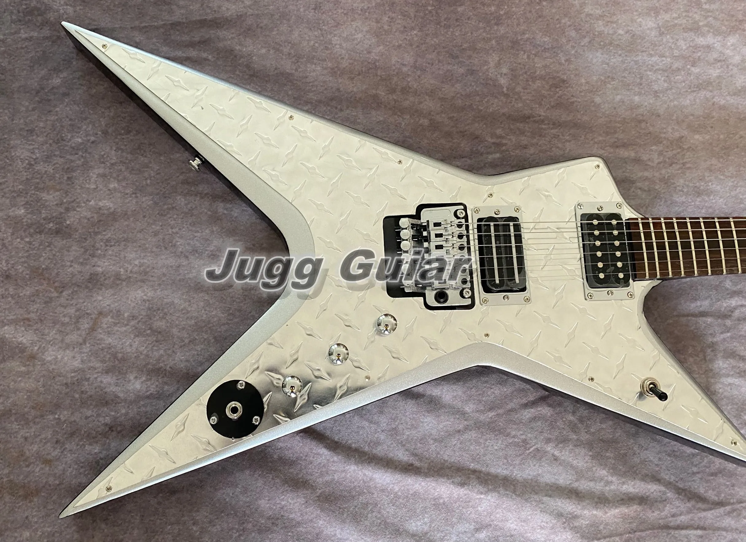 Dimebag Darrell Guitar Style Electric Guitar: Diamond Plate Stealth ...