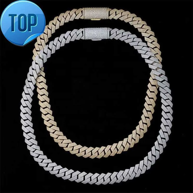 Moissanite Cubaanse Ketting Ketting: 15 Mm Iced Cuban... Van ƒ52.28 ...