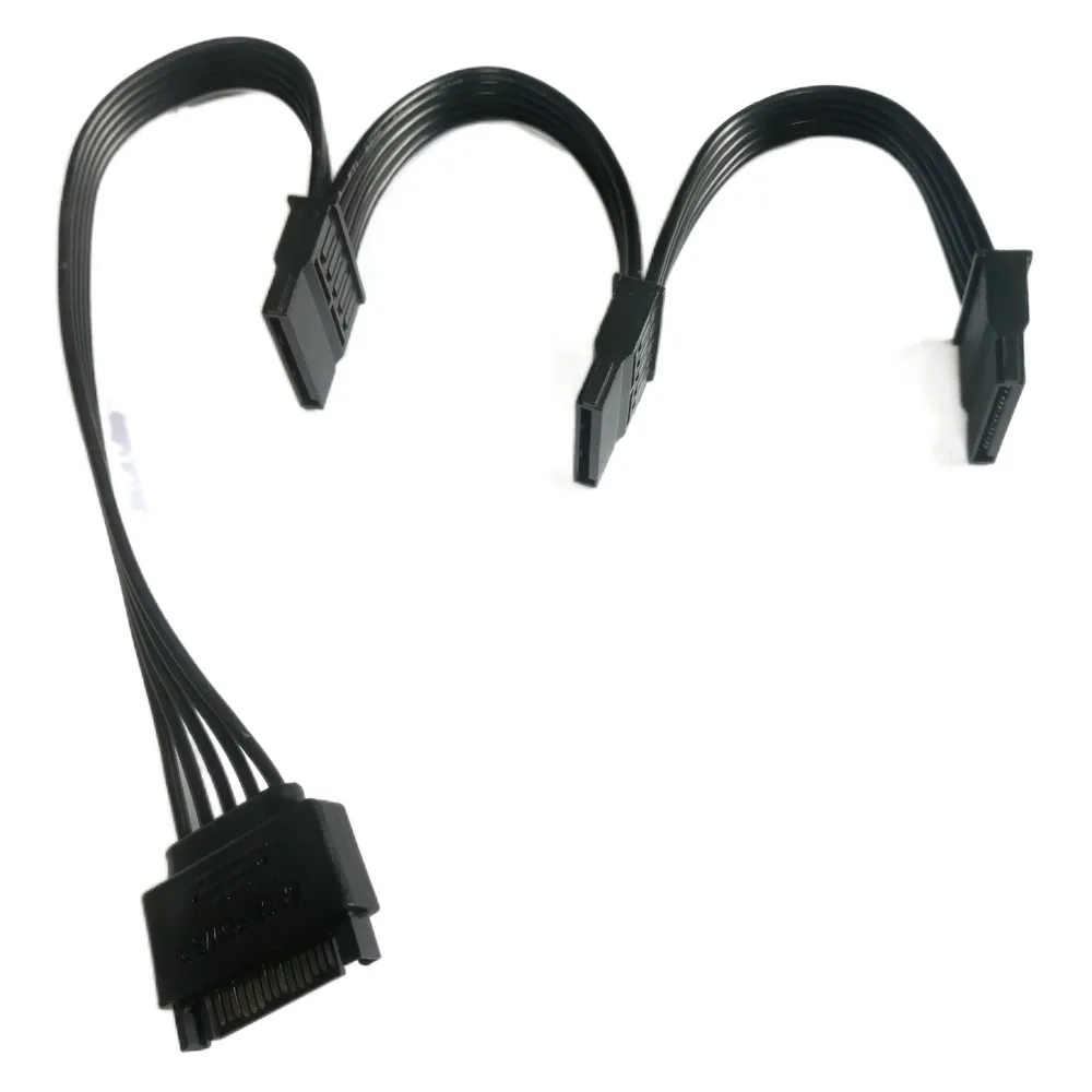DHgate.com:18AWG 3-Port SATA 15-Pin Power Splitter Cable for PC Server ...