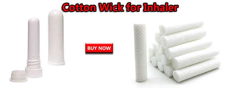 Wholesale 100 White Nasal Inhaler Tubes With Cotton Core For ...