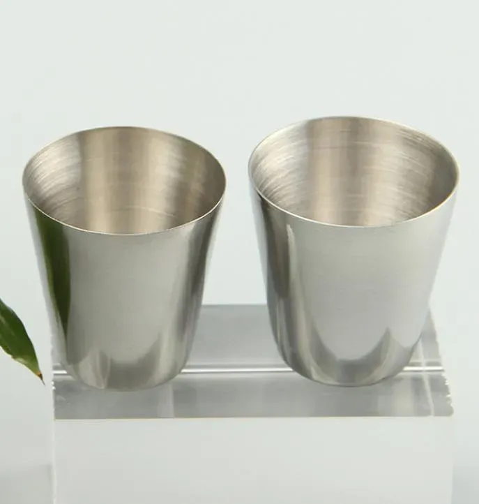 30ml Portable Stainless Steel Shot Glasses For Outdoor Drinking Wholesale Barware Ice Bucket For