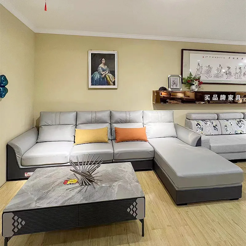 L shape wooden sofa set designs store