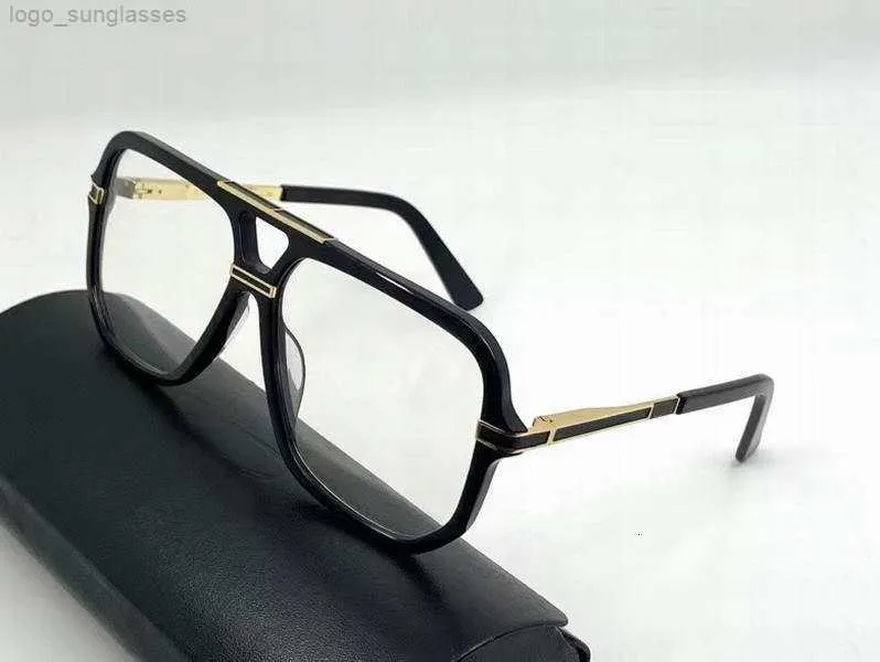 2024 Designer Legends 6025 Shiny Black Gold Eyeglasses Glasses Frames ...