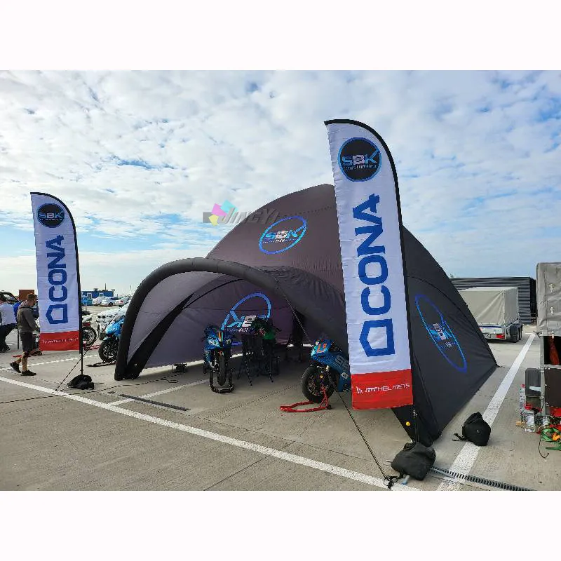 Premium 6x6M Inflatable Car Exhibition Tent - Foldable Car Awning for ...