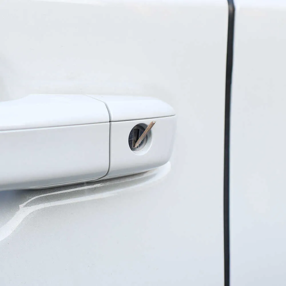 BMW Mini Door Auto Keyhole Protection Stickers Black Anti Blocking ...