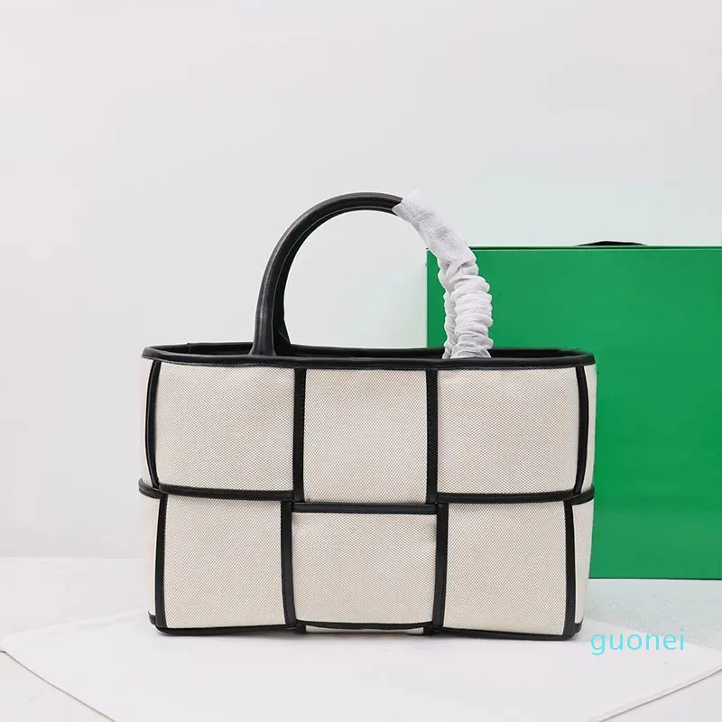 Stylish Canvas Tote Bag - Women's Fashion Handbag with Leather Handles ...