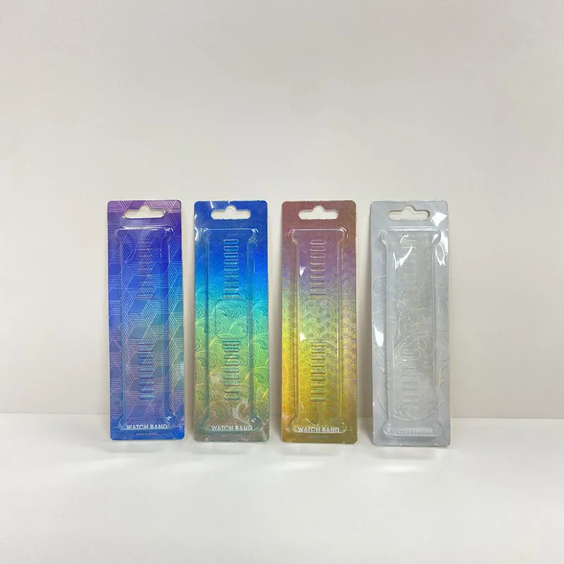 Premium Leather And Silicone Strap Hanger Gift Box For Apple Watch234 ...