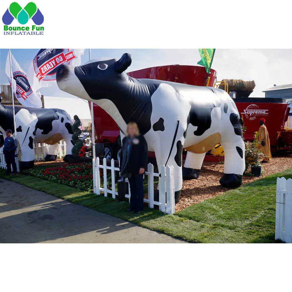 Giant Inflatable Cow - 5m Pasture Advertising Decoration, Black & White ...