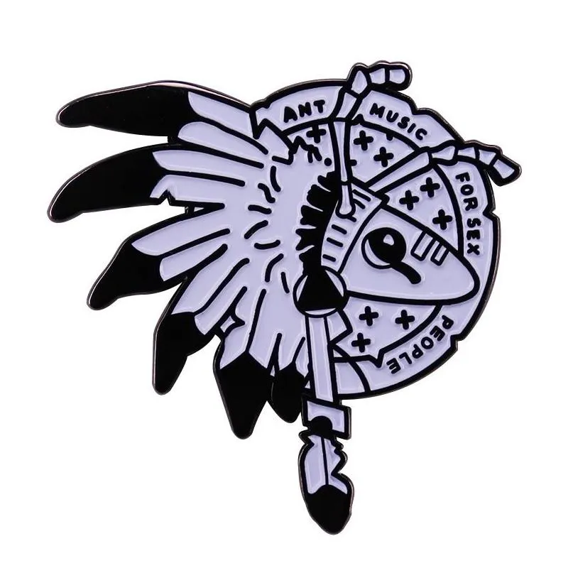 Pins Brooches Adam Ant Music For Sex People Enamel Brooch Pin Band