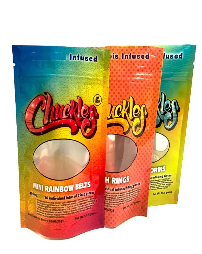 Wholesale Gummy Worms Peach Rings Rainbow Belts 400mg Gummies Chuckles ...