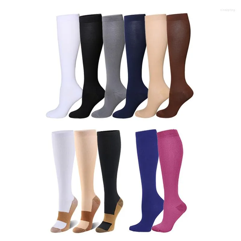 Performance Sports Compression Socks - Mid-Calf Support, Solid Color ...