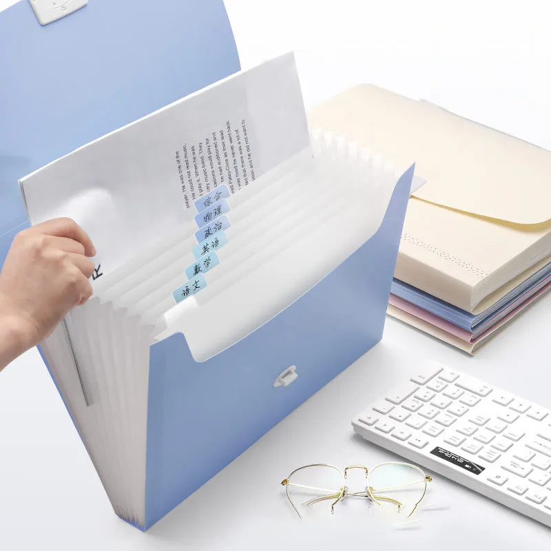 Multifunctional A4/A3/B5 File Organizer: 13 Grids, Portable Document ...