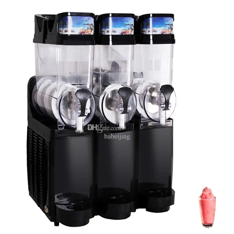 Commercial Frozen Drink Machine Three Tank Slushy Maker For Snow Ice ...