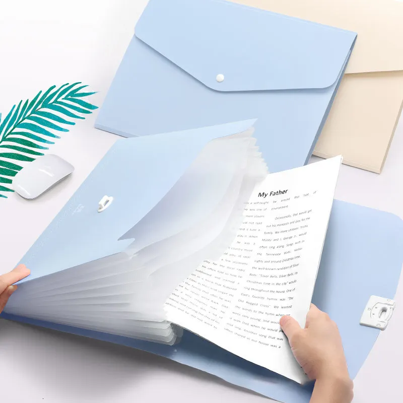 Multifunctional A4/A3/B5 File Organizer: 13 Grids, Portable Document ...