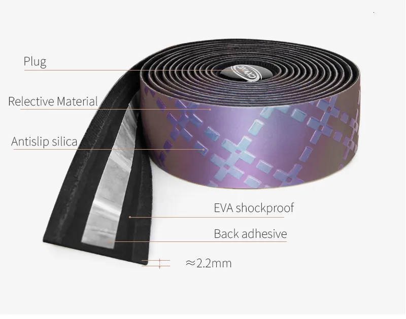 Reflective Shockproof EVA Tape For Road Bike Wrapping Bike Handlebars ...