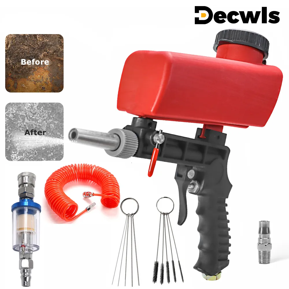 Portable 90psi Pneumatic Gun Sand Blaster Set With Adjustable Gravity ...