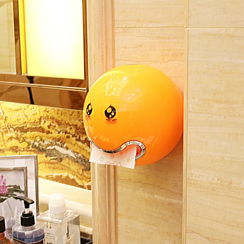 Funny Toilet Paper Holder - Novelty Tissue Box, Self-Adhesive Wall ...
