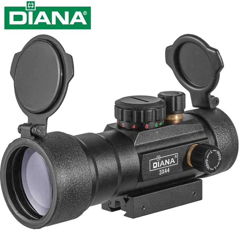 DIANA 3X44 Red Dot Sight Tactical Riflescope With Green Dot Option ...