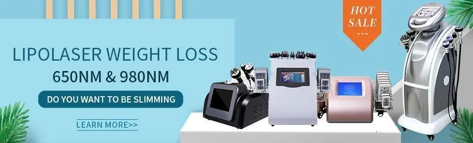 6-in-1 Ultrasound 40K Ultrasonic Cavitation Body Slimming Machine with ...