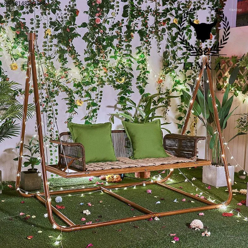 Indoor/Outdoor Double Garden Hammock Chair Swing Chair For Couples ...