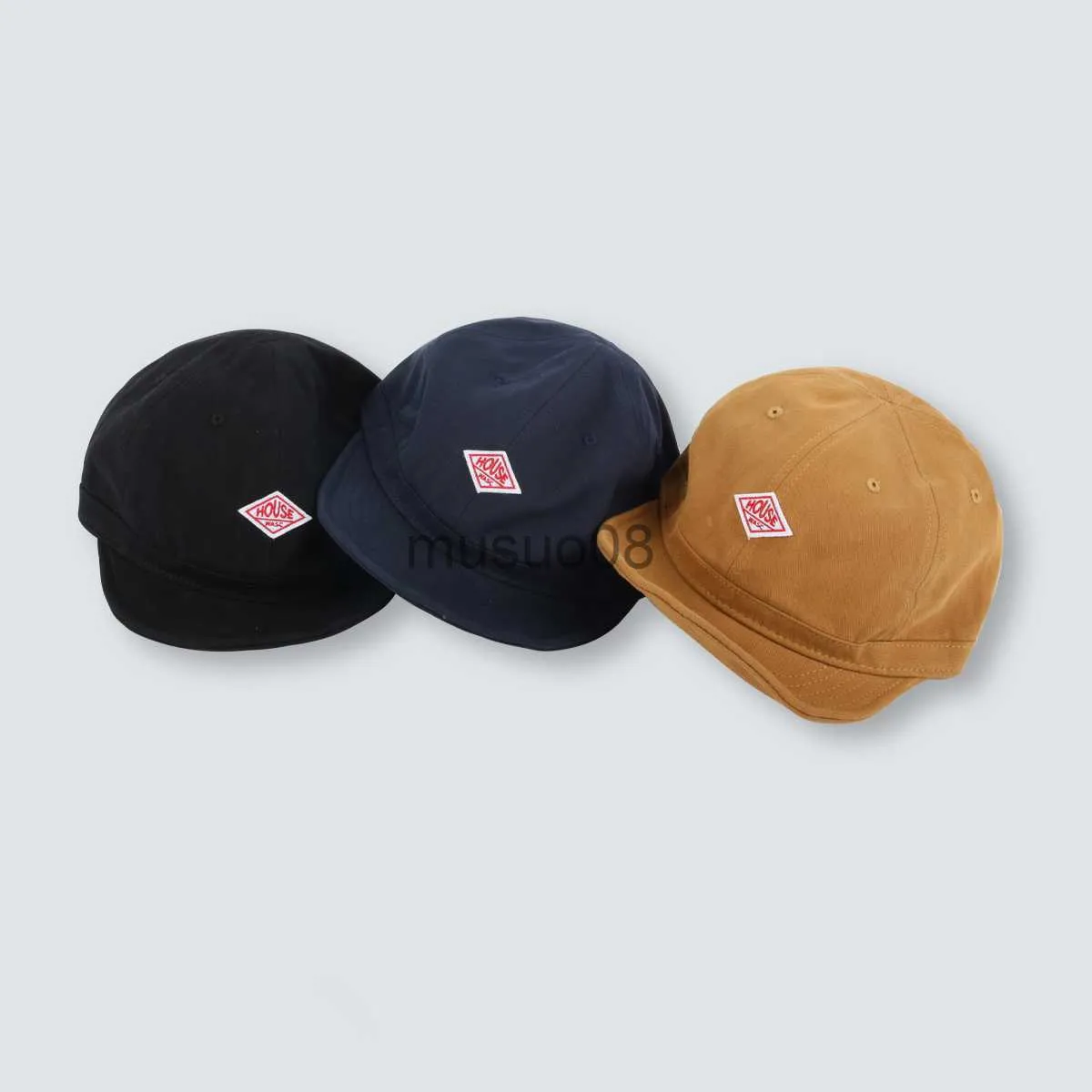 Ball Caps Japanese Ami Khaki Sport Cap Short Brim Baseball Cap For ...