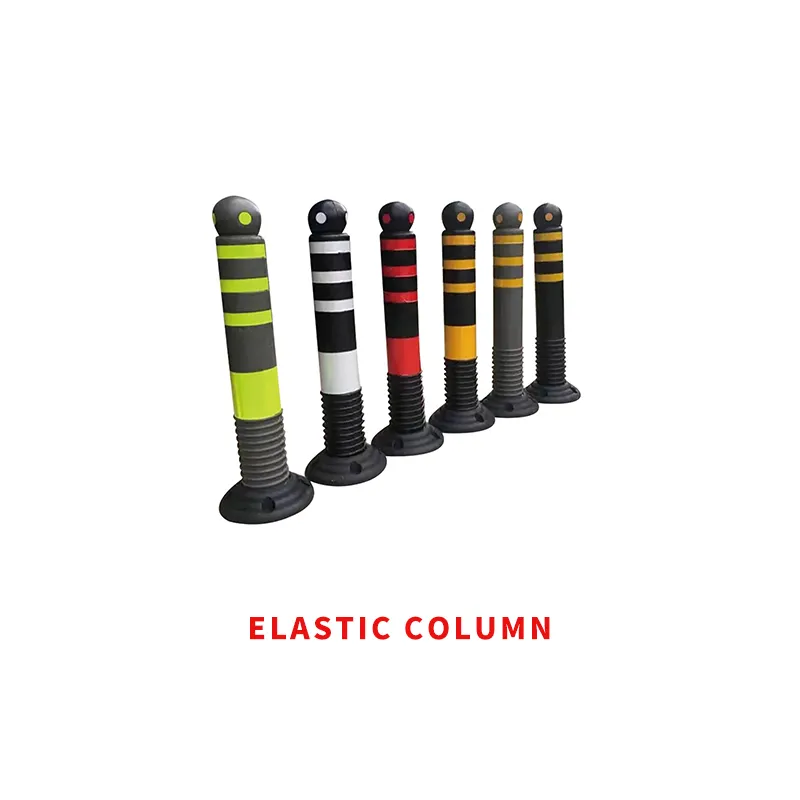 Traffic Safety Facilities Elastic Column Guide Plate Reflective Cone ...
